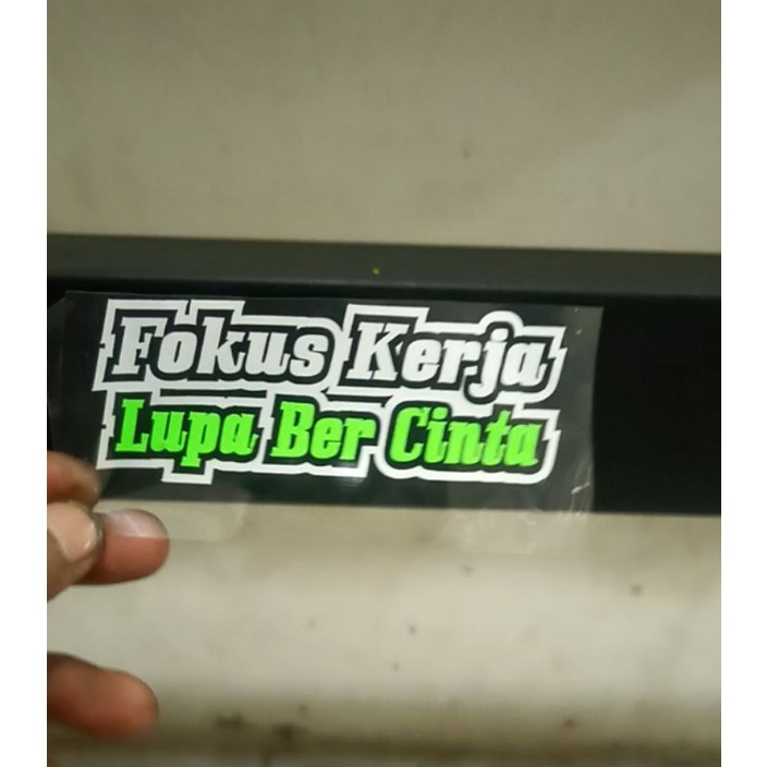 Jual STICKER (Fokus Kerja Lupa Bercinta) | Shopee Indonesia