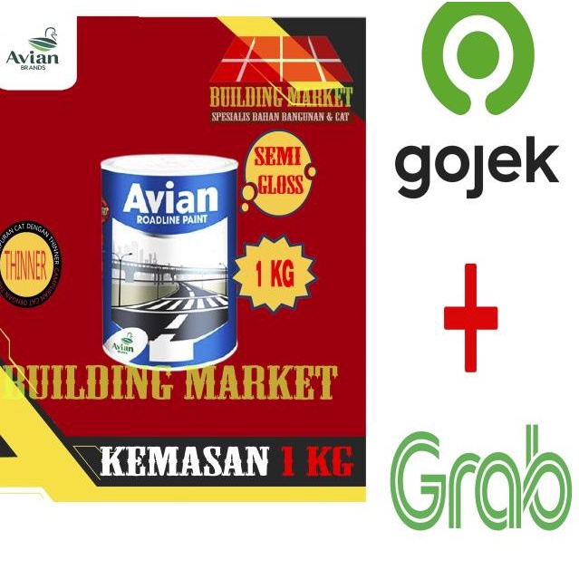 Jual CAT MARKA JALAN CAT JALAN ROADLINE PAINT AVIAN SOLVENT BASED 1 KG ...