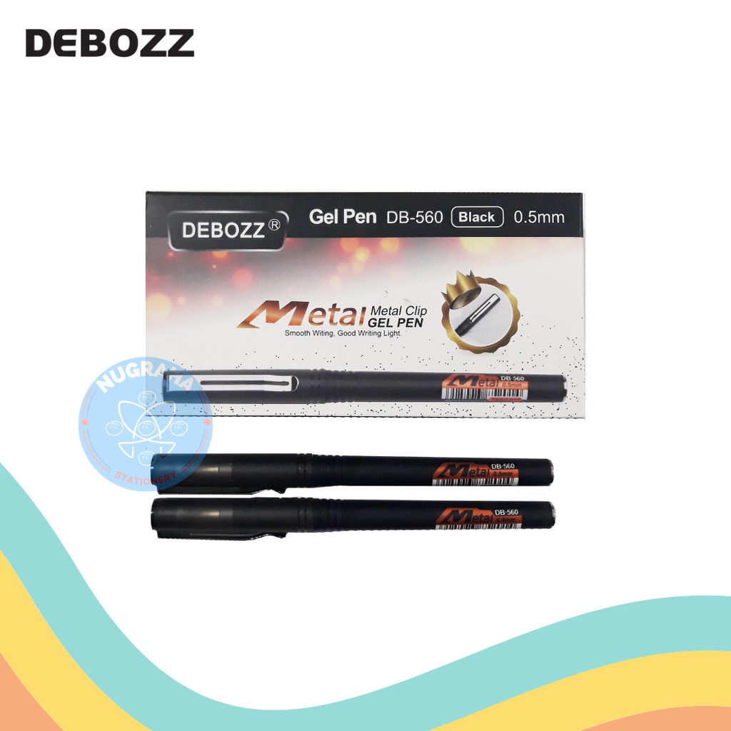 Jual GEL PEN DEBOZZ DB-560 (12 PCS) | Shopee Indonesia