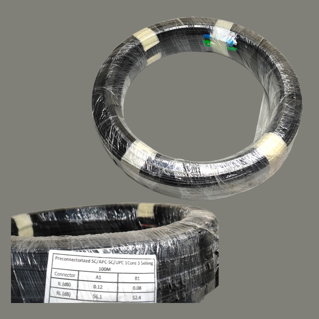 Jual kabel precon 1 core 3 selling 100m sc upc - sc apc / dropcore 1 core 3 selling 150 meter ...