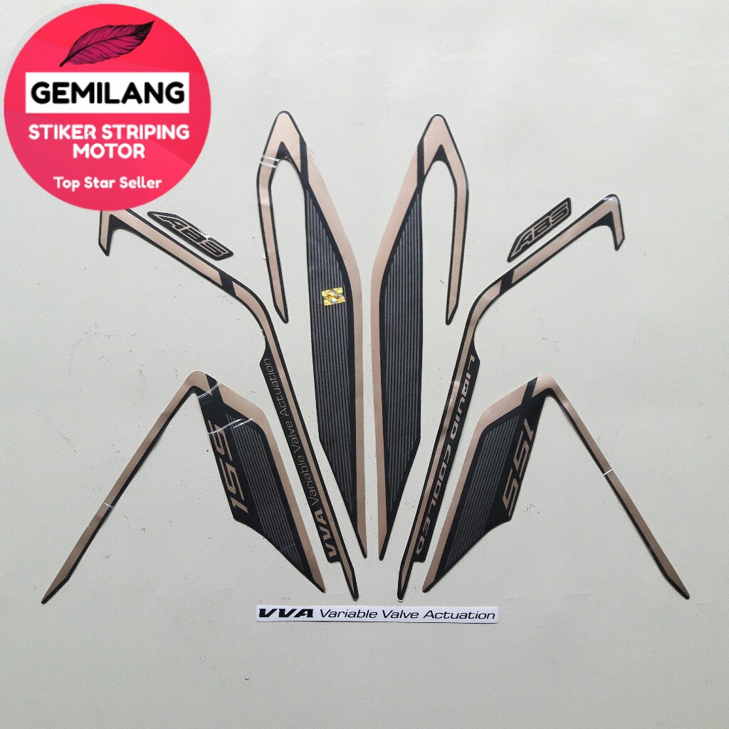 Jual Striping Decal Polet Sticker yamaha aerox vva 155 2019 r full ...