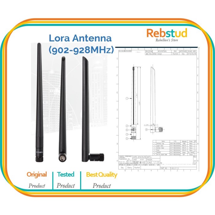 Jual Antenna Lora 920-928 ISM Lorawan Antenna | Shopee Indonesia