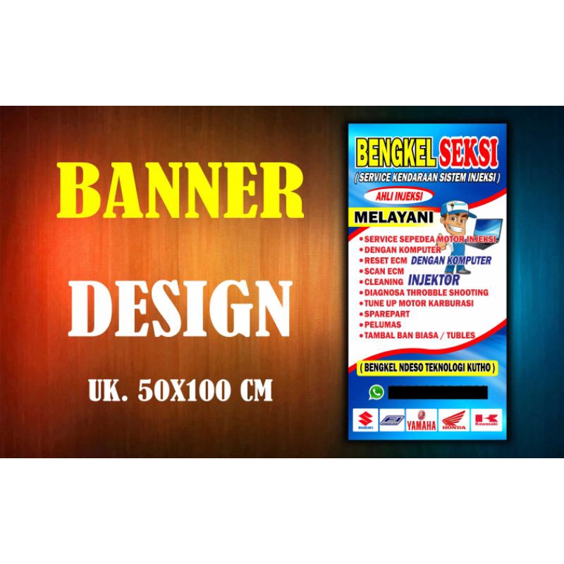 Jual Spanduk Banner Bengkel Motor, Sparepart Motor, Murah Simple ...