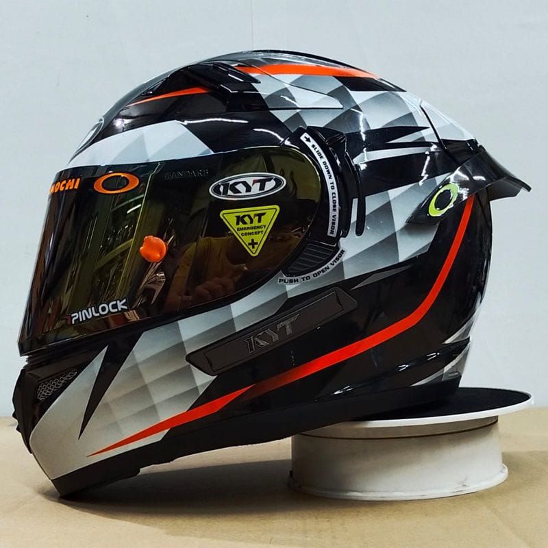 Jual HELM KYT K2 RIDER DIAMOND BLAK/WHITE/RED PAKET GANTENG | Shopee ...