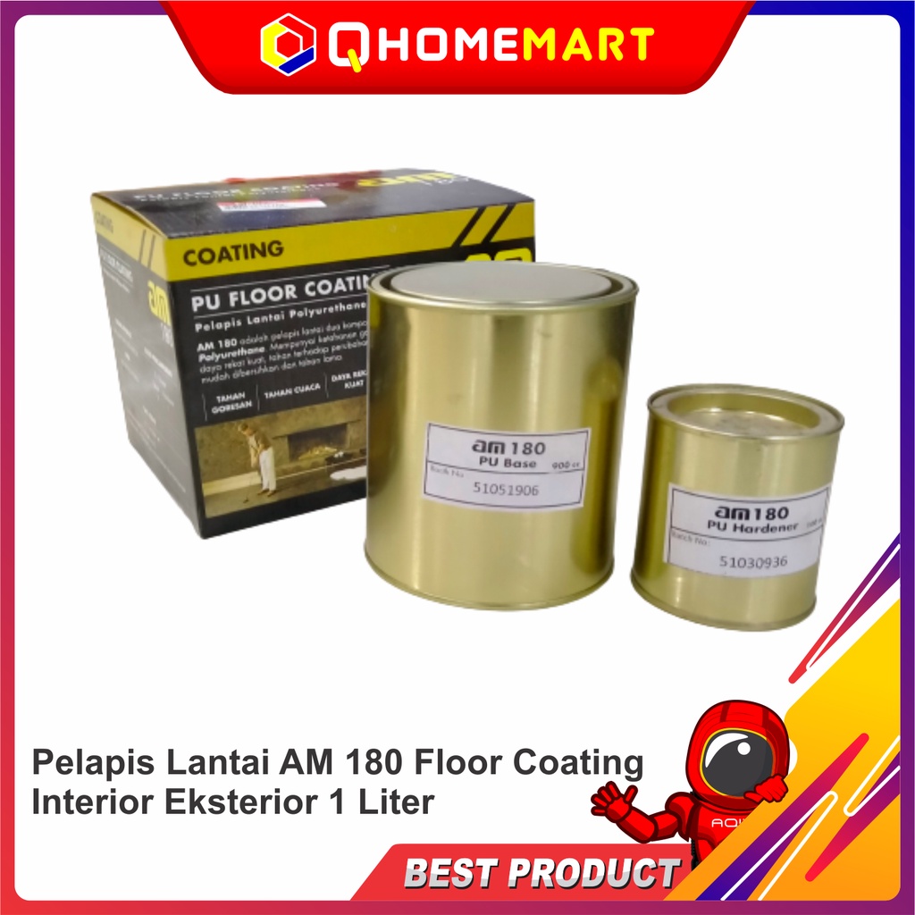 Jual Pelapis Lantai AM 180 Floor Coating Interior Eksterior 1 Liter ...