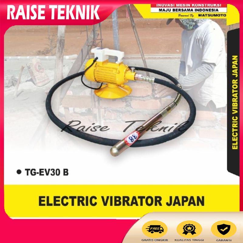 Jual MESIN VIBRATOR BETON ELEKTRIK TIGON TG-EV30B 3HP 1PHASE MODEL COLOK | Shopee Indonesia