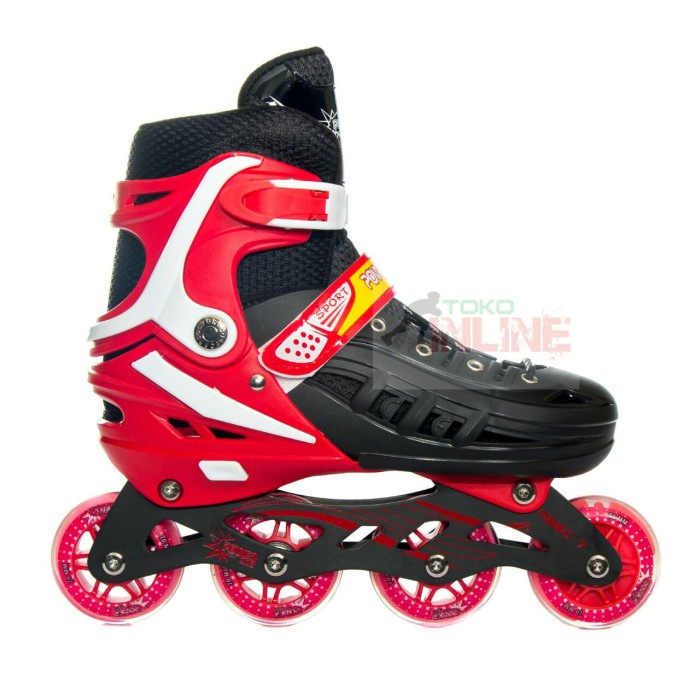 Jual SEPATU RODA POWER LINE HB22 RECREATIONAL INLINE SKATE - RED ...