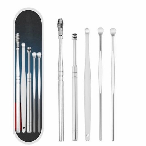 Jual Alat Pembersih Telinga Pengorek Kuping Set 5 in 1 Ear Wax ...