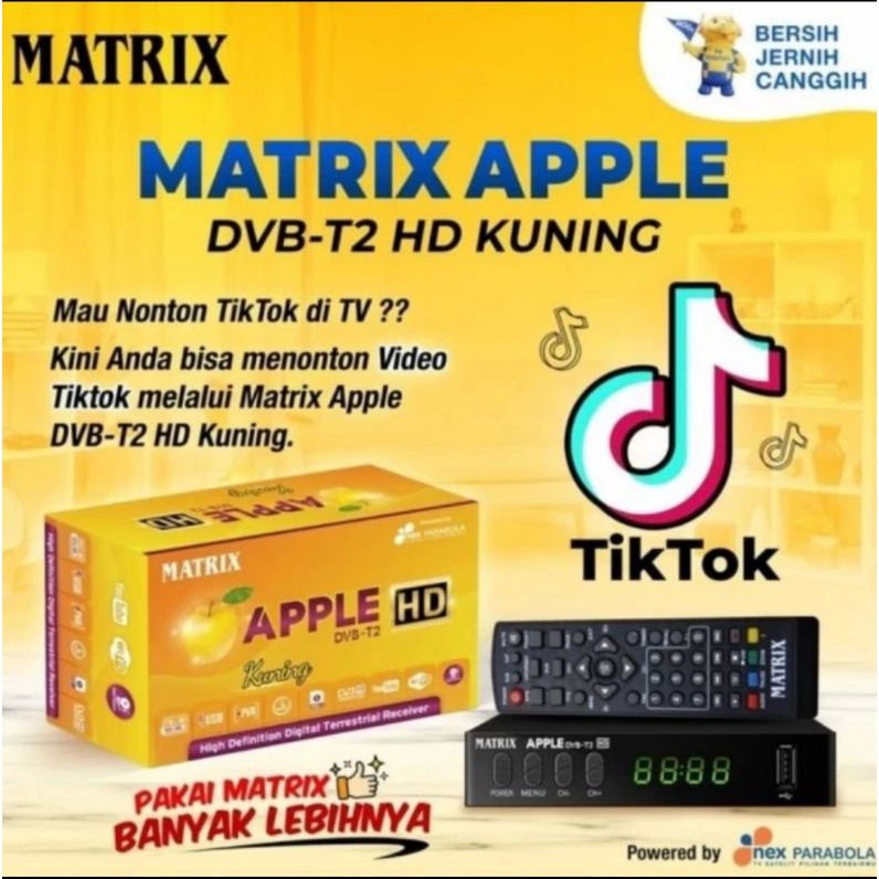 Jual STB SET TOP BOX MATRIX APLLE KUNING HINOMARU SIARAN ANTENA TV ...