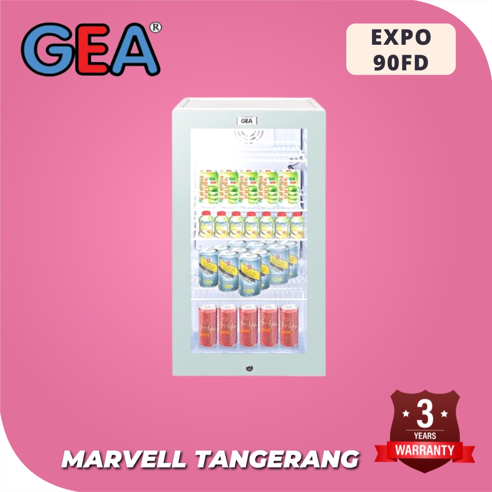 Jual Showcase Mini GEA EXPO 90 FD Kulkas Minuman Original | Shopee ...