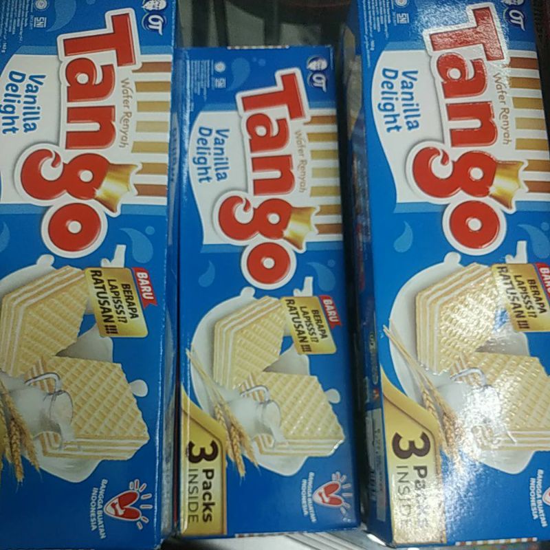 Jual Tango Wafer Renyah 163 gr ( 3 Packs Inside ) | Shopee Indonesia