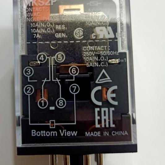 Jual Relay Omron Original MK2P - I input: 220V Ac (100℅ ORI) + socket | Shopee Indonesia