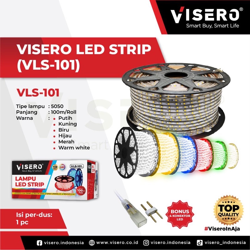 Jual LAMPU LED STRIP 5050 100 METER/2835 RGB PER ROLL 100Meter | Shopee ...