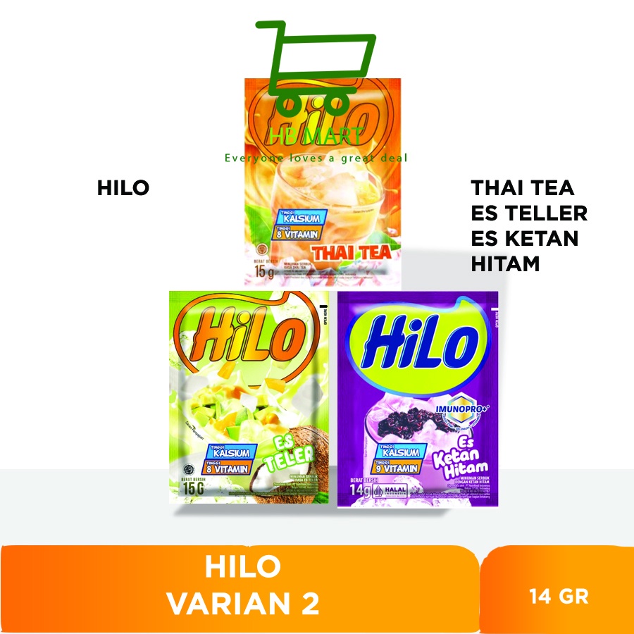 Jual Hilo Sachet Minuman Kalsium Es Teler / Thai Tea / Es Ketan Hitam ...
