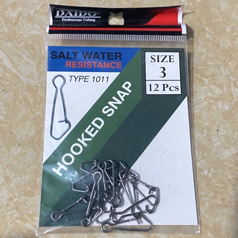 Jual Aksesoris Rangkaian Pancing Hooked Snap Daido size 3 Saltwater ...