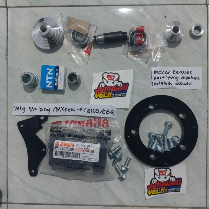 Jual busing bos bosing bearing braket custom buat bahan pnp velk rcb ...