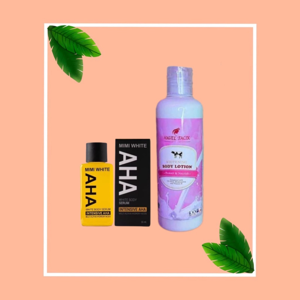 Jual Body Lotion Whitening Angel Tacik Cream Paket 2IN1 Handbody Serum ...
