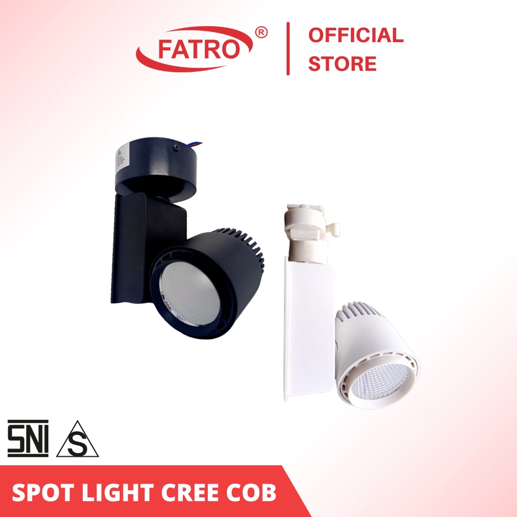Jual FATRO TRACO LIGHT & SPOT LIGHT CREE COB 12WATT CAHAYA WHITE / WARM ...