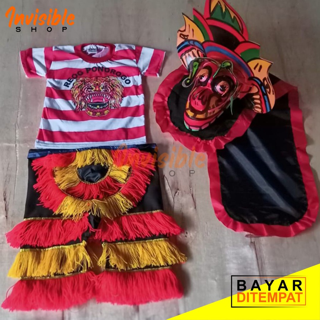 Jual Setelan kaos Reog dan Celana Barongan siap pakai full embong ...