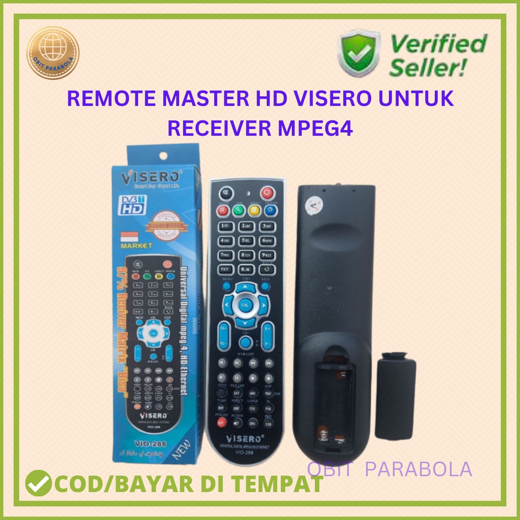 Jual REMOTE RECEIVER PARABOLA MULTI MASTER HD VISERO MPEG4 REMOTE GARUDA BURGER | Shopee Indonesia