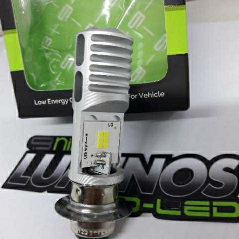 Jual LAMPU LED UTAMA MOTOR H6 MH1 CREE 12 MATA AC DC LUMINOS WHITE ...