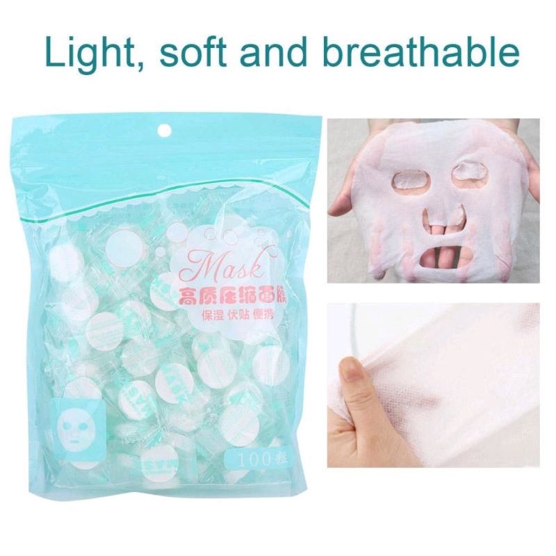 Jual Tablet Compressed Paper Mask Sheet TABLET SIMPLE MASKER WAJAH ...