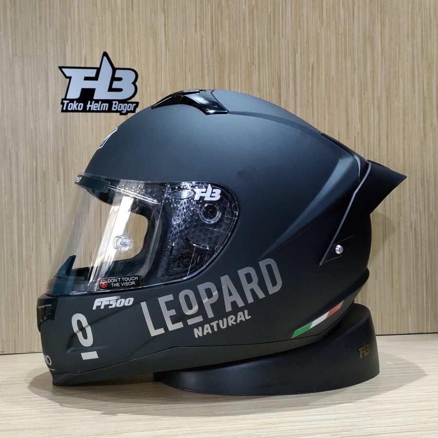 Jual RSV HELM ff500 Black Matt PAKET GANTENG spoiler GPR stiker LEOPARD ...