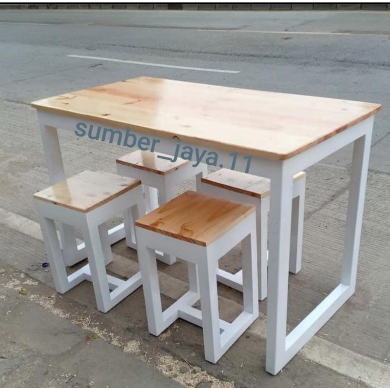 Jual meja set dengan 4kursi | Shopee Indonesia