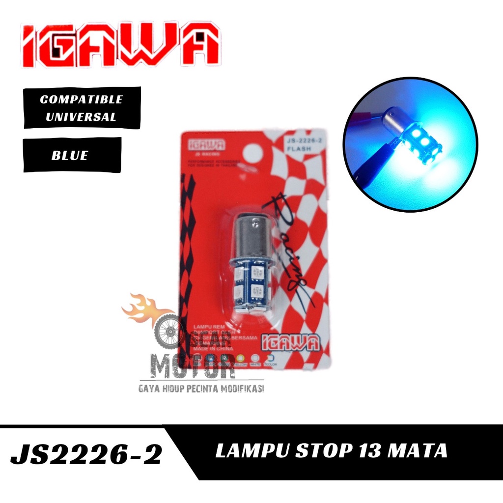 Jual LAMPU STOP 13 MATA PNP LED STOP LAMP MOTOR LANGSUNG PASANG ...