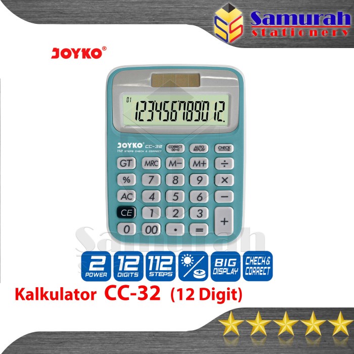 Jual Calculate Kalkulator Joyko Cc 32 / Mesin Hitung Cc-32 / Calculator ...