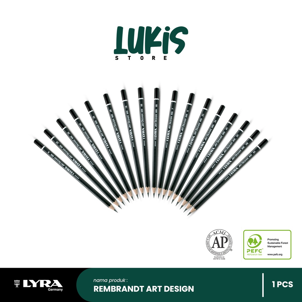 Jual Pensil Sketsa LYRA Rembrandt Art Design | Graphite Pencil | Shopee Indonesia
