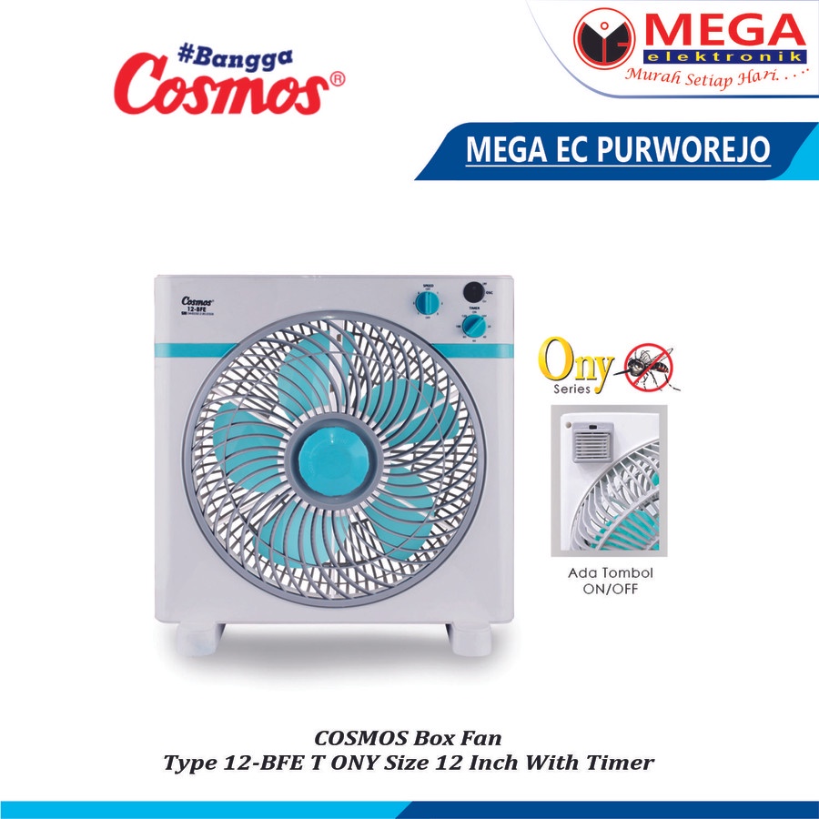 Jual COSMOS KIPAS ANGIN BOX FAN 12 BFE T ONY 12 INCH + TIMER | Shopee ...