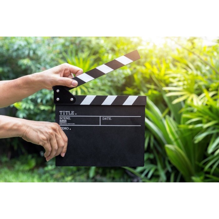 Jual Papan Tulis Clapper Board Hollywood Universal Papan Take Film ...