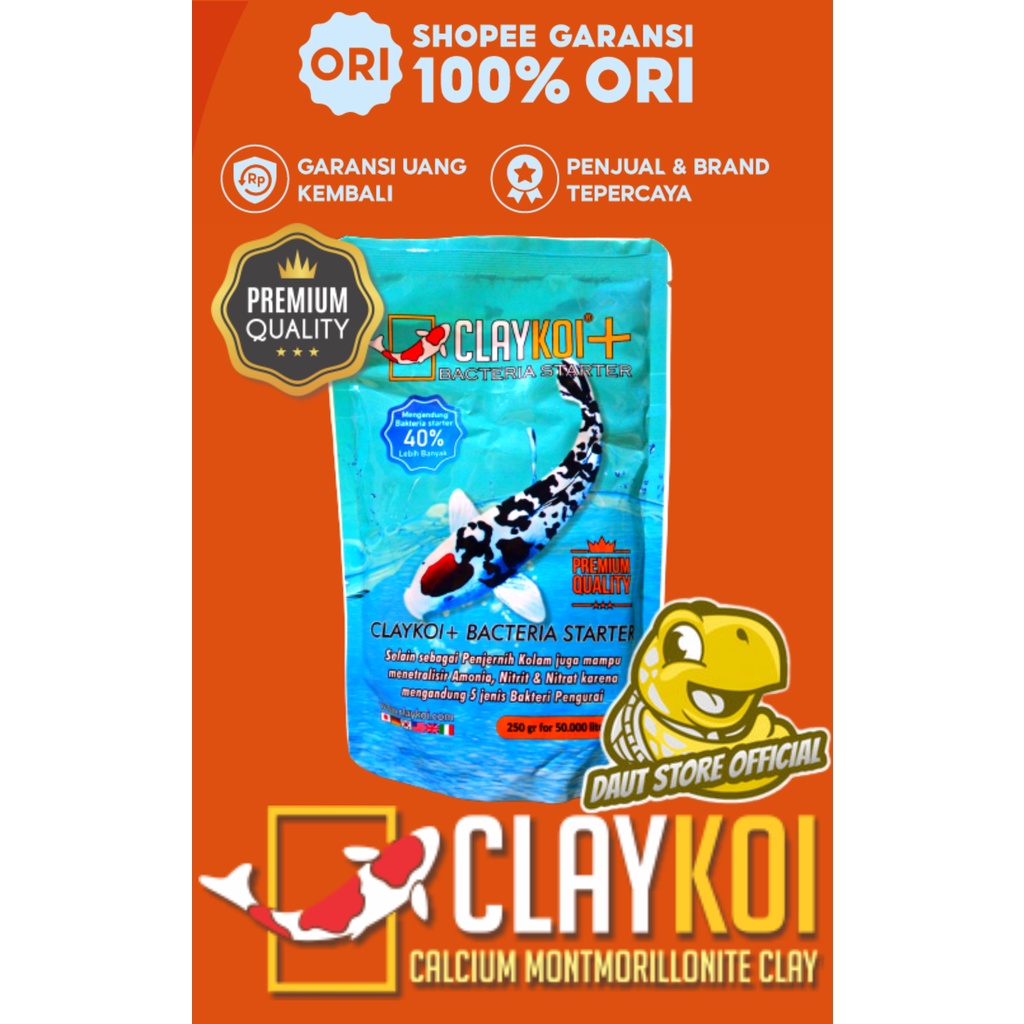 Jual Claykoi Clay Koi Premium Plus Bacteria Starter (HIJAU TOSCA) 250 ...