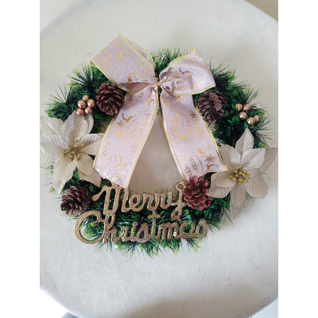 Jual Bunga Rangkaian Artificial Garland Natal Tipe 2 | Shopee Indonesia