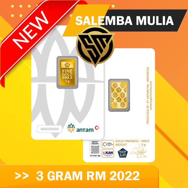 Jual LM ANTAM RED MARK 3 GRAM KEMASAN PRESS TERBARU 2022 | Shopee Indonesia