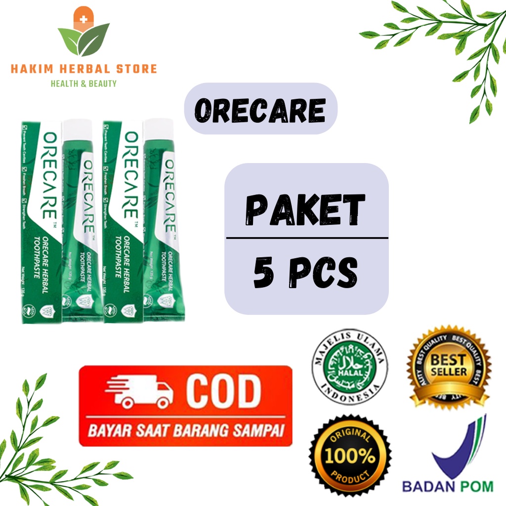 Jual Super Whitening Orecare Herbal Toothpaste 100% Original Odol ...