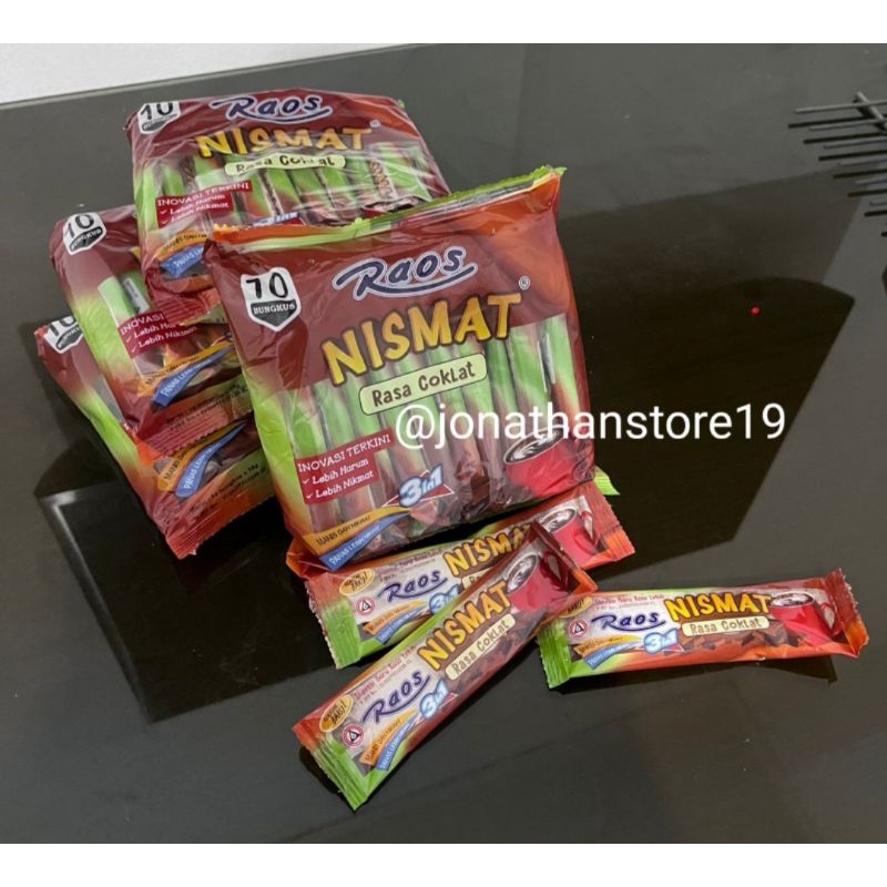 Jual Susu Coklat Raos Nismat 3in1 (1 RENCENG) | Shopee Indonesia