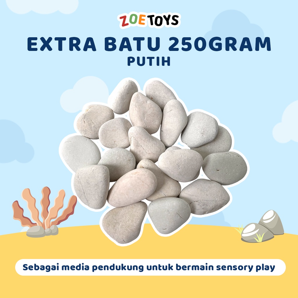 Jual Zoetoys Batu 250 gram | Sensori Play | Mainan | Batu Hias Koral ...