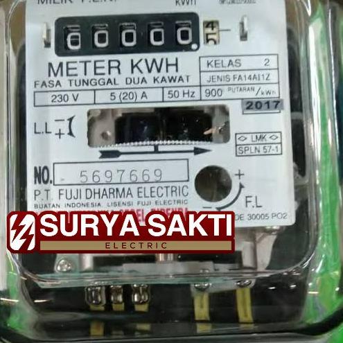 Jual Kwh meter Fuji dharma analog 1p 5(20)A meteran listrik 1 phase | Shopee Indonesia