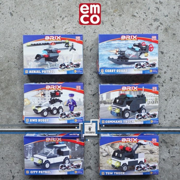 Jual Emco Brix City Vehicle 8000 Series Bricks Compatible Mega ...