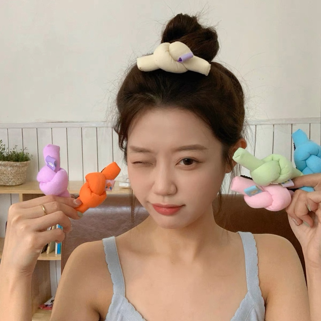 Jual Town Shell - korean knot hair claw clip / jepitan rambut empuk ...