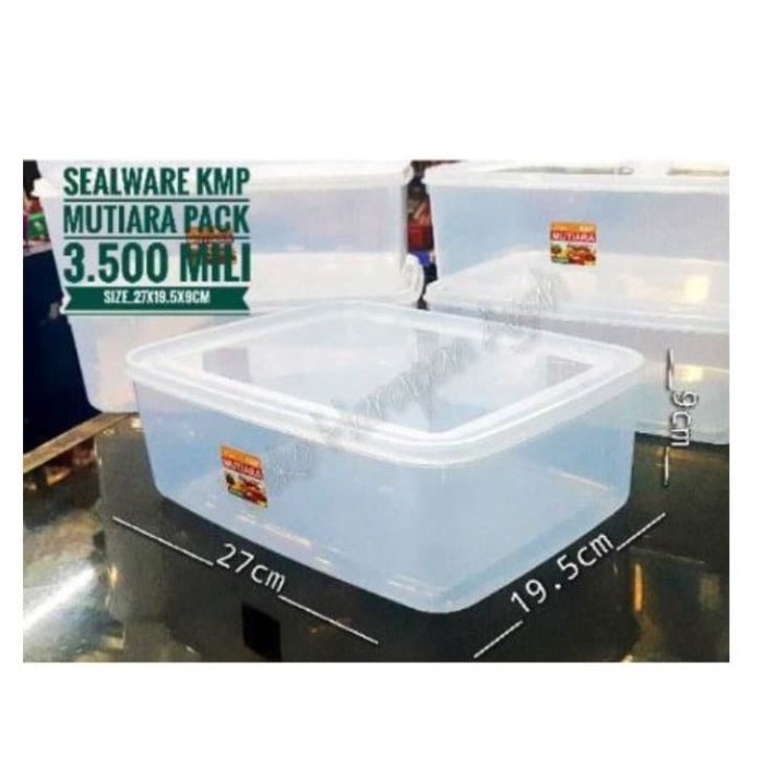 Jual PROMO Food Box 3500 ml Plastik / Kotak Makan 3,5L / Tempat Donat / Container | Shopee Indonesia