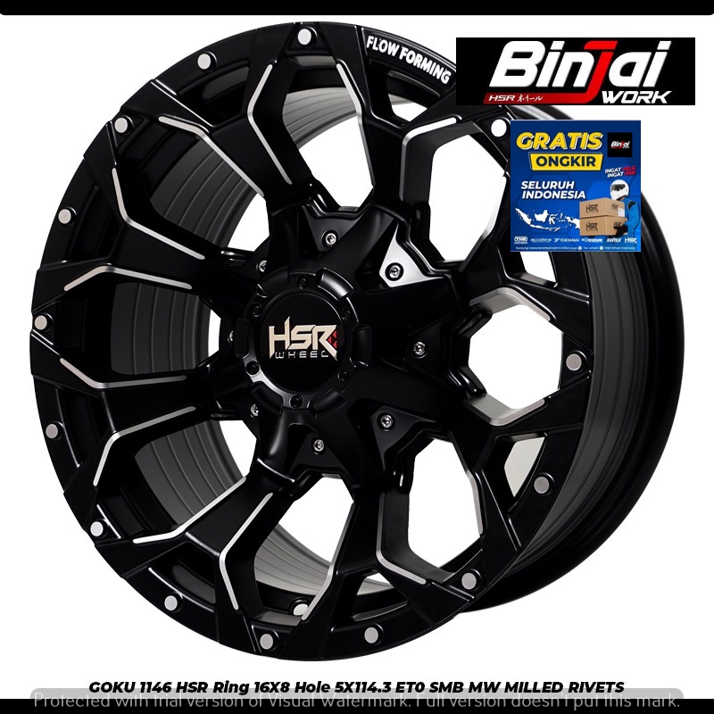 Jual Velg Mobil GOKU HSR R16 buat Rush, Terios, Xtrail, Innova, Ertiga ...