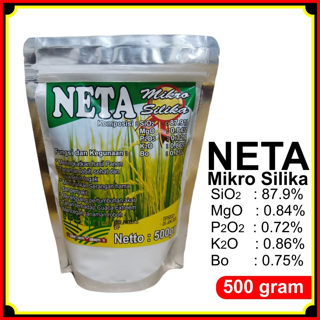 Jual NETA 500 Gram - Pupuk Mikro Silika / Pupuk Silika untuk Padi dan ...