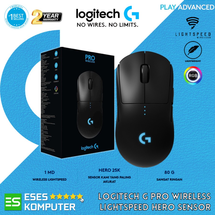 Jual Mouse Logitech G PRO / GPRO Wireless - Gaming Mice - Garansi Resmi ...