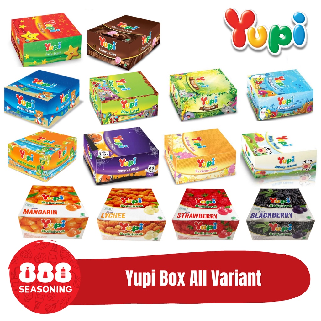 Jual YUPI ALL VARIANT BOX isi 24 Pcs | Shopee Indonesia