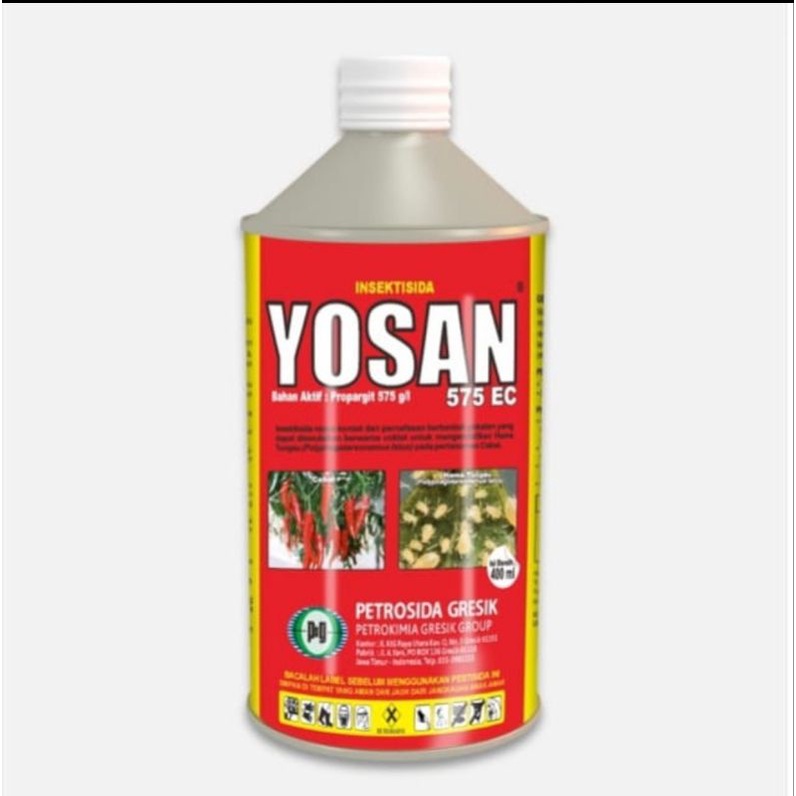 Jual akarisida/insektisida yosan 575 ec kms 400ml obat tungau (B.A ...