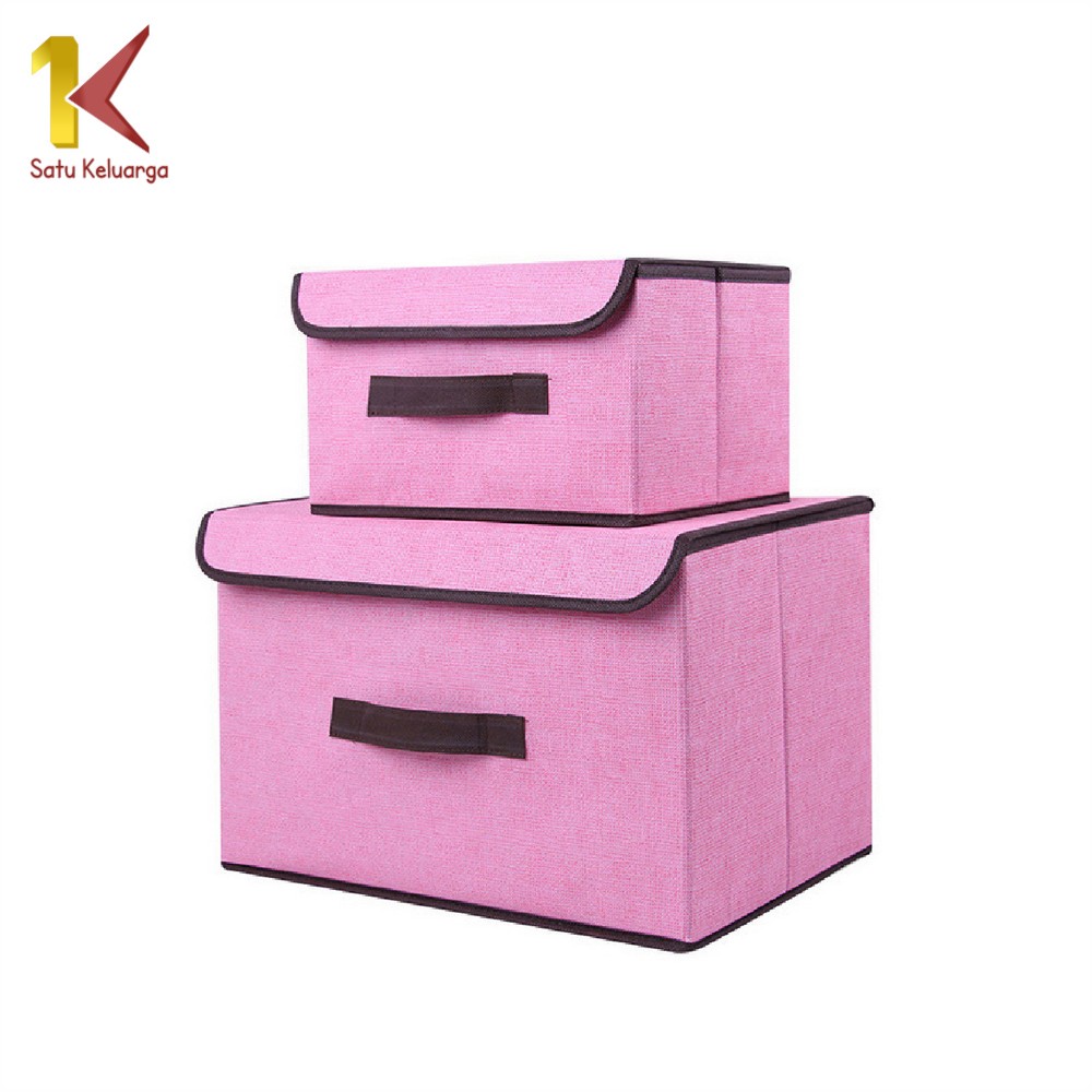 Jual Satu Keluarga Storage Box 2in1 C484 Box Organizer Baju Kotak ...