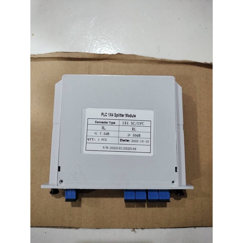 Jual Passive Splitter PLC BOX FO 1:4 SC UPC Fiber Optik Pasif Spliter ...